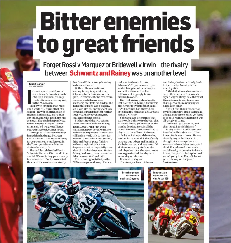 Bitter enemies to great friends - PressReader