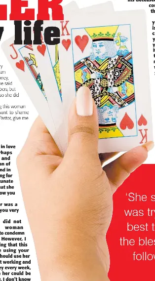 ‘She said she was trying her best to see if the blessing will follow her.’ - PressReader