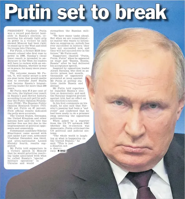 Putin set to break - PressReader