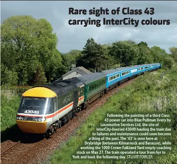 Rare sight of Class 43 carrying InterCity colours - PressReader
