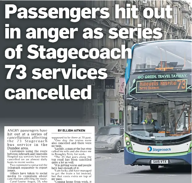Passengers hit out in anger as series of Stagecoach 73 services cancelled - PressReader