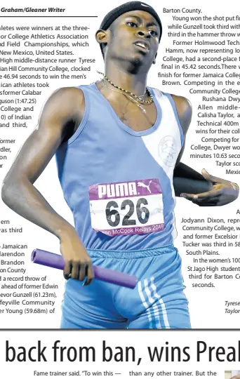 Six wins for Jamaicans at NJCAA Champs - PressReader