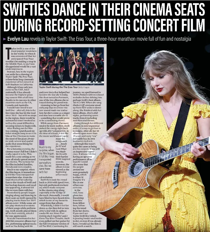 SWIFTIES DANCE IN THEIR CINEMA SEATS DURING RECORD-SETTING CONCERT FILM - PressReader