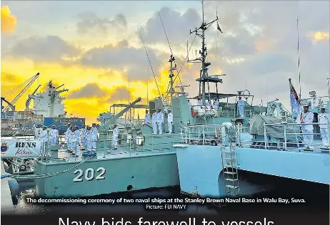 Power company looks for partners Navy bids farewell to vessels ...