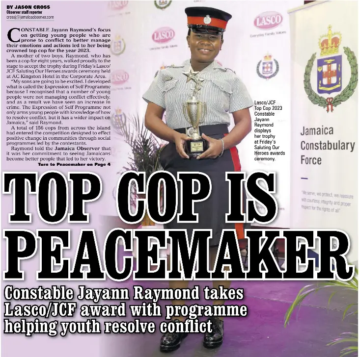TOP COP IS PEACEMAKER - PressReader
