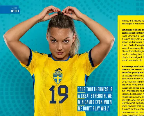 JOHANNA RYTTING KANERYD: “WINNING BRONZE AT THE WORLD CUP WAS SPECIAL. HOPEFULLY WE CAN TAKE THE ...