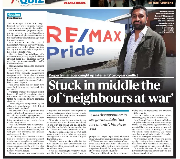 Stuck in middle the of ‘neighbours at war’ - PressReader