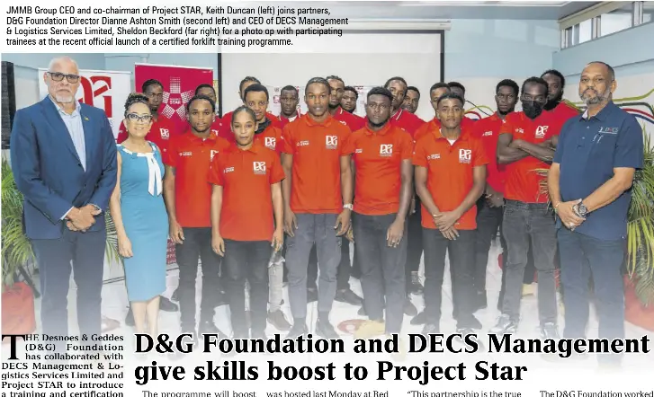 D&G Foundation and DECS Management give skills boost to Project Star ...