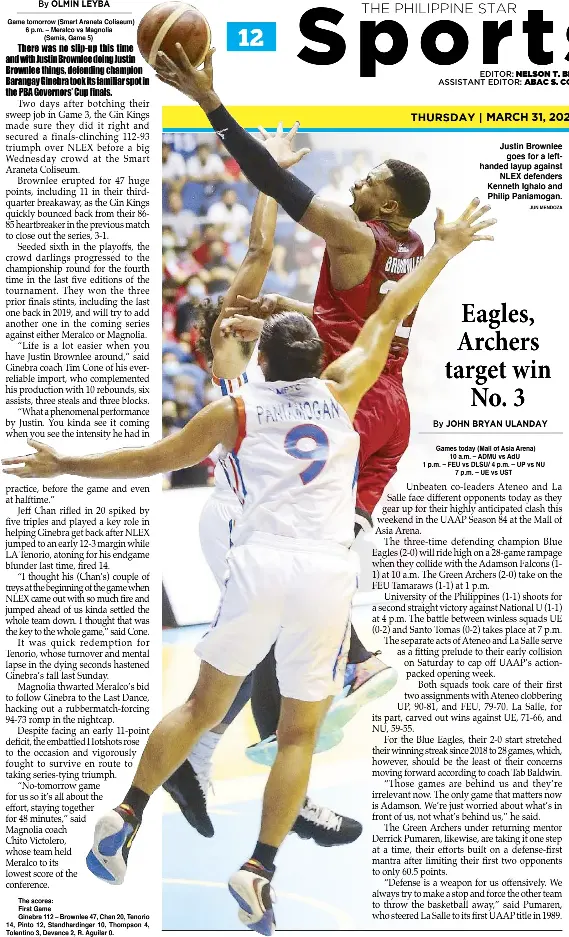 KINGS IN FAMILIAR SPOT - PressReader