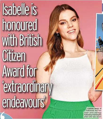 Isabelle is honoured with British Citizen Award for ‘extraordin­ary ...