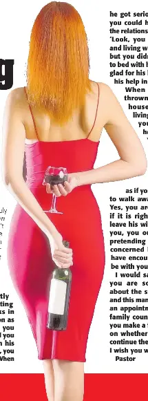 I feel guilty for destroying a marriage - PressReader