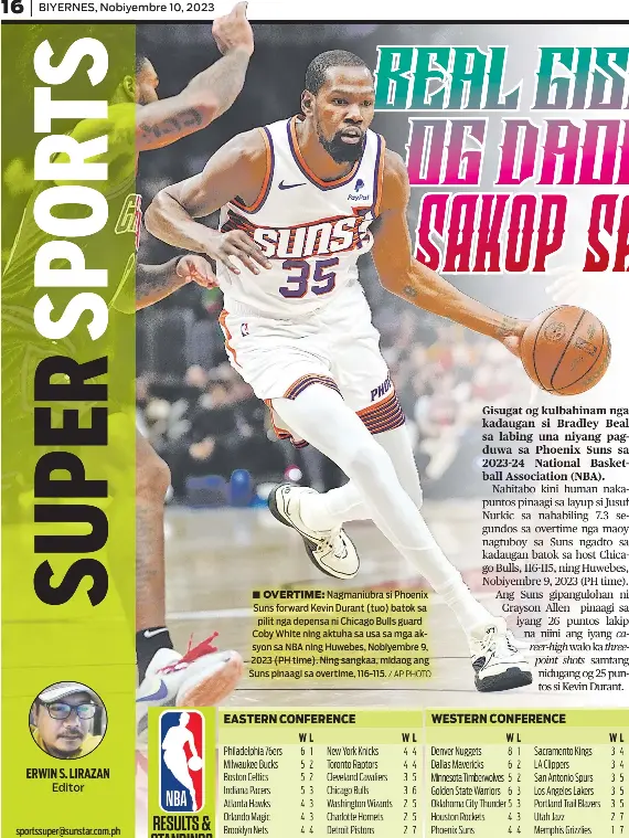 BEAL GISUGAT OG DAOG ISIP SAKOP SA SUNS - PressReader