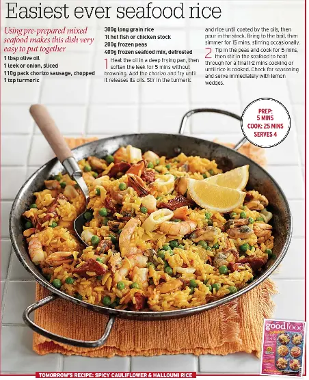 Easiest ever seafood rice - PressReader