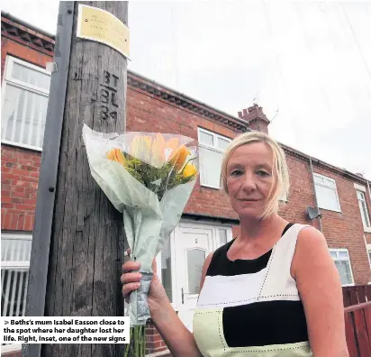 Teen’s death leads to new signs aimed at preventing more tragedy ...