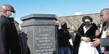Kodwa unveils memorial stone - PressReader