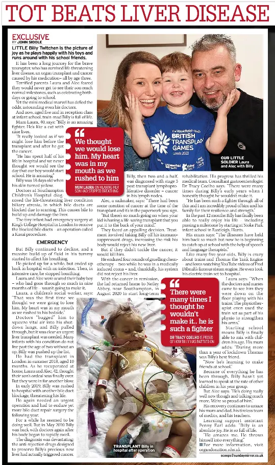 TOT BEATS LIVER DISEASE - PressReader