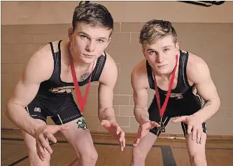 Saunders brothers strike gold at WCSSAA wrestling bout - PressReader