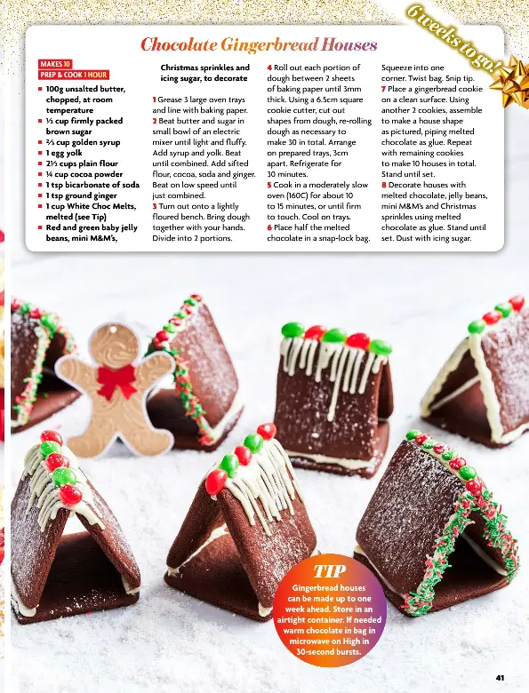 Chocolate Gingerbrea­d Houses - PressReader