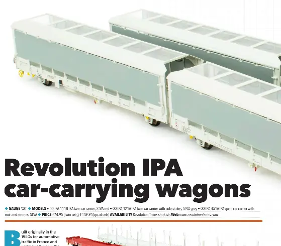 Revolution IPA car-carrying wagons - PressReader
