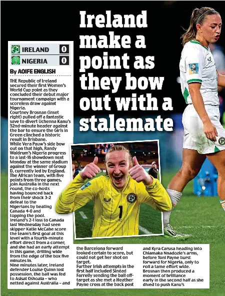 Ireland make a point as they bow out with a stalemate - PressReader