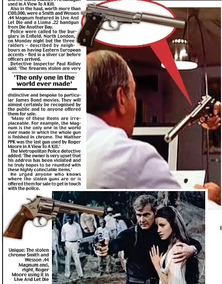 The man with the stolen guns ...£100k Bond props snatched - PressReader