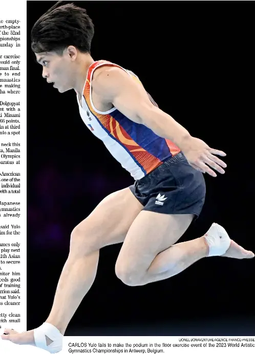 Yulo lays an egg - PressReader