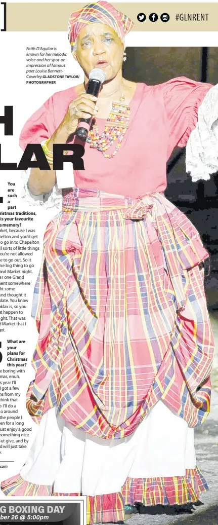 5 questions with ... FAITH ? D’AGUILAR - PressReader