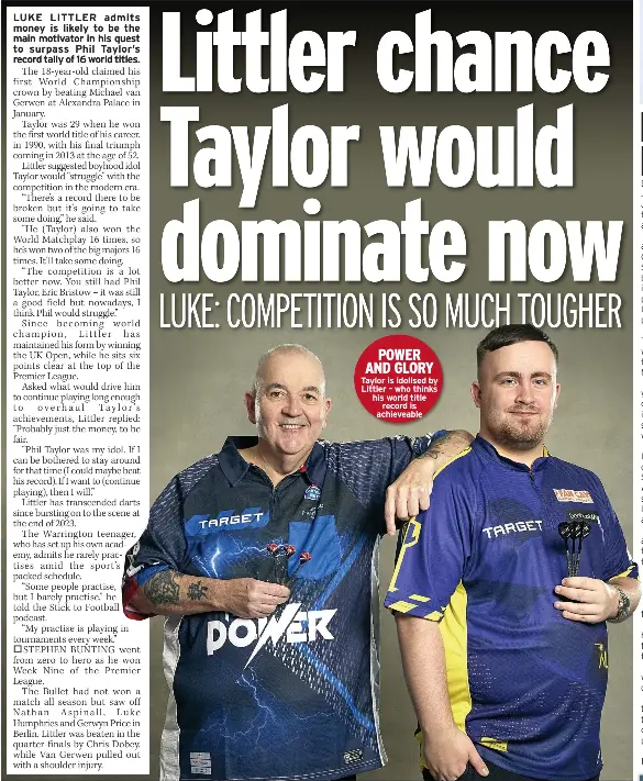 Littler chance Taylor would dominate now - PressReader