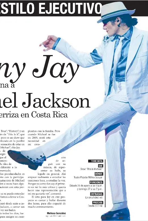 Conozca a Lenny Jay actor que encarna a Michael Jackson en show que aterriza en Costa Rica ...