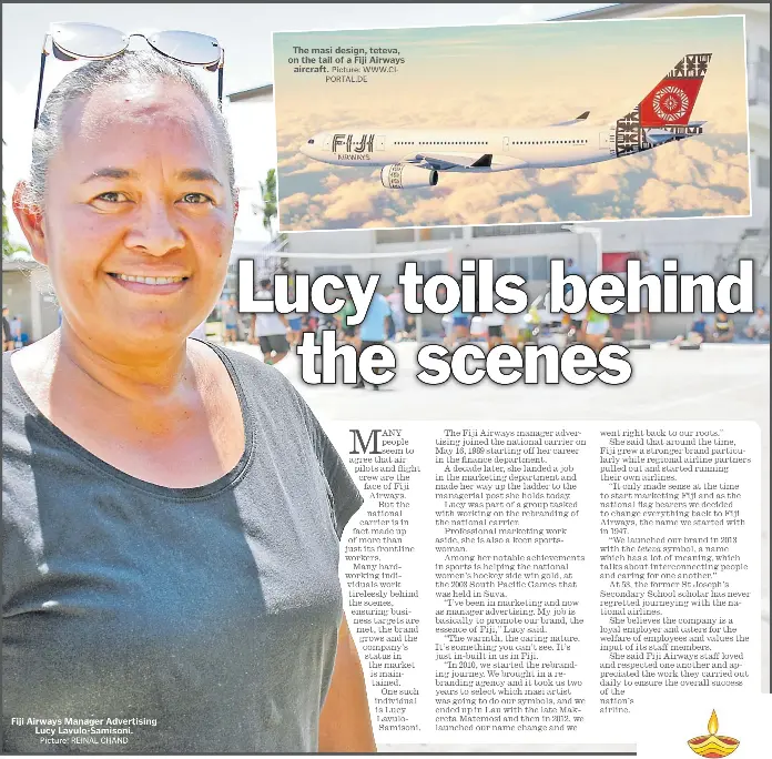 Lucy toils behind the scenes - PressReader