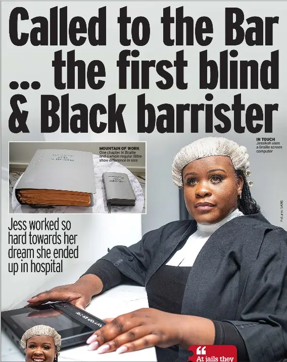 Called to the Bar ... the first blind & Black barrister - PressReader