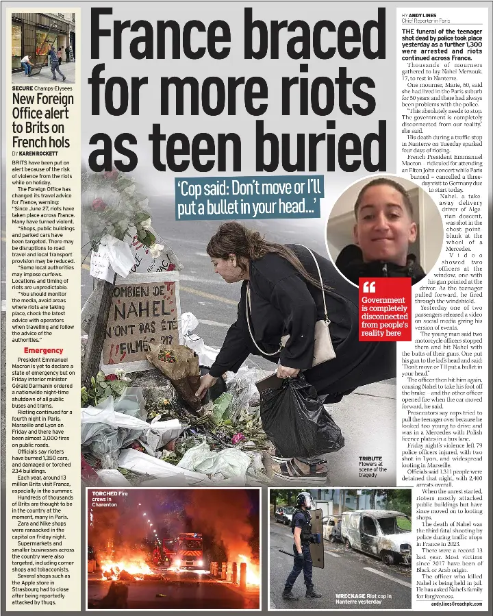 France braced for more riots as teen buried - PressReader