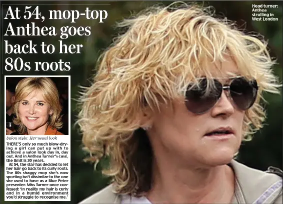 At 54, mop-top Anthea goes back to her 80s roots - PressReader