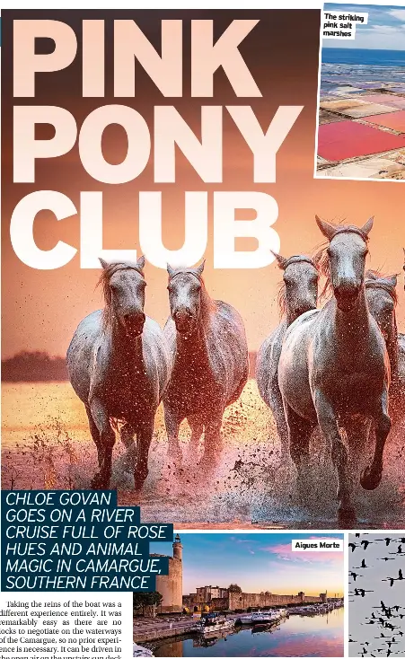 CHLOE GOVAN GOES ON A RIVER CRUISE FULL OF ROSE HUES AND ANIMAL MAGIC IN CAMARGUE, - PressReader