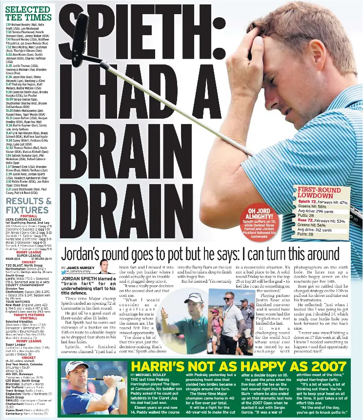 SPIETH: I HAD A BRAIN DRAIN - PressReader