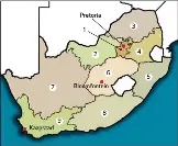 POLITIEKE KAART VAN SUID-AFRIKA - PressReader