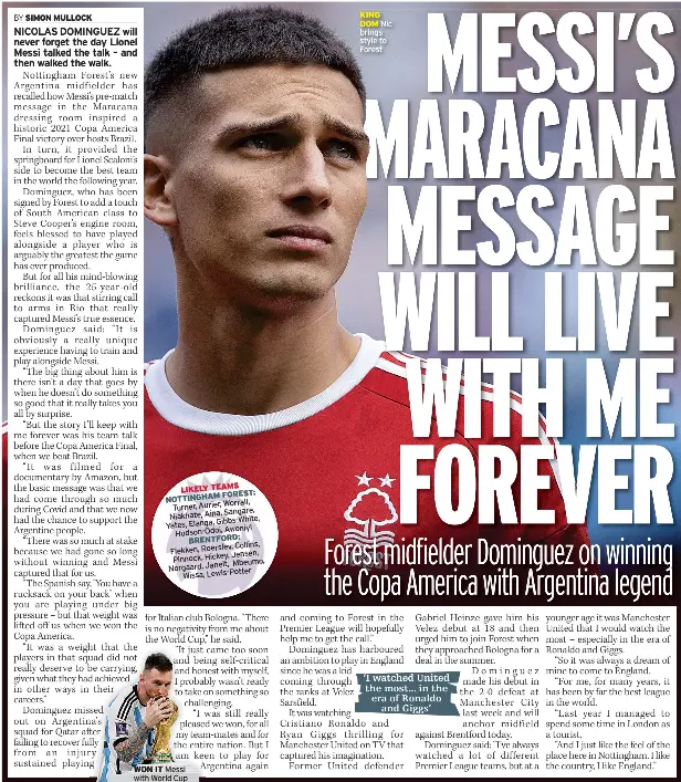 MESSI’S MARACANA MESSAGE WILL LIVE WITH ME FOREVER - PressReader