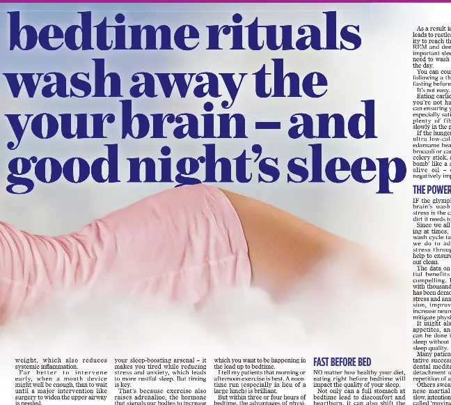 bedtime rituals wash away the your brain -- and good night’s sleep - PressReader