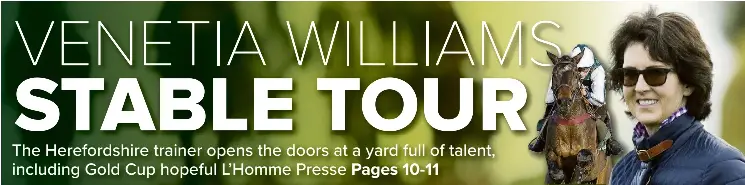 VENETIA WILLIAMS STABLE TOUR - Irish Racing Post (2023-10-27)