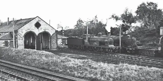 Great North of Scotland Railway engine sheds Smaller facilities west of ...