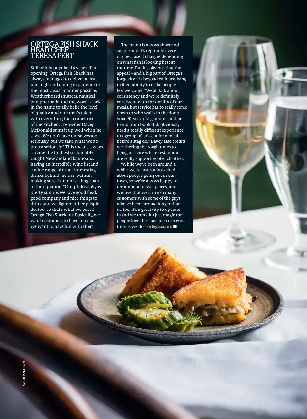 ORTEGA FISH SHACK HEAD CHEF TERESA PERT - PressReader