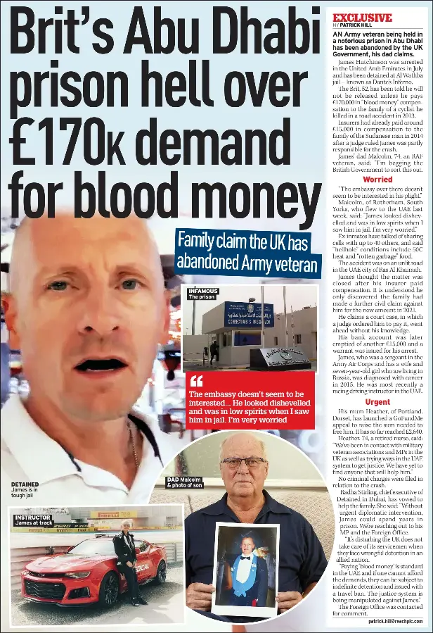 Brit’s Abu Dhabi prison hell over £170K demand for blood money - PressReader