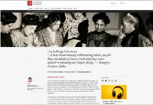 THE SUFFRAGE INTERVIEWS - PressReader