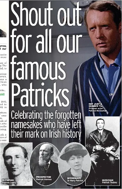 Shout out for all our famous Patricks - PressReader