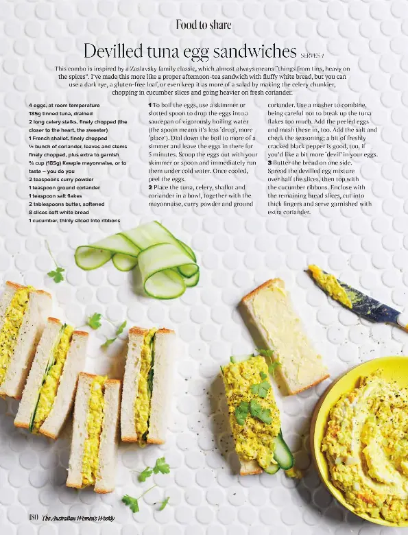 Devilled tuna egg sandwiches - PressReader
