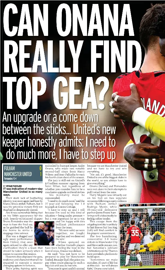 CAN ONANA REALLY FIND TOP GEA? - PressReader