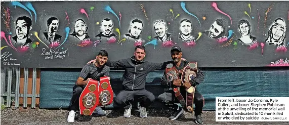 10 young men lost too soon honoured - PressReader