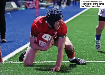 Four-try win against Spain keeps the Welsh youngsters in the hunt ...