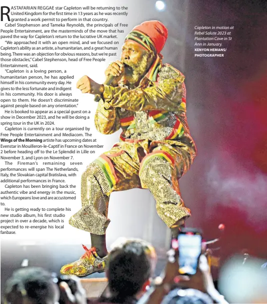 After 13 years Capleton granted visa to travel to the UK - PressReader