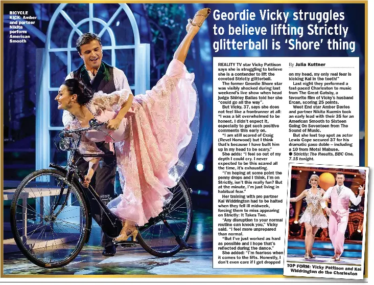 Geordie Vicky struggles to believe lifting Strictly glitterbal­l is ‘Shore’ thing - PressReader